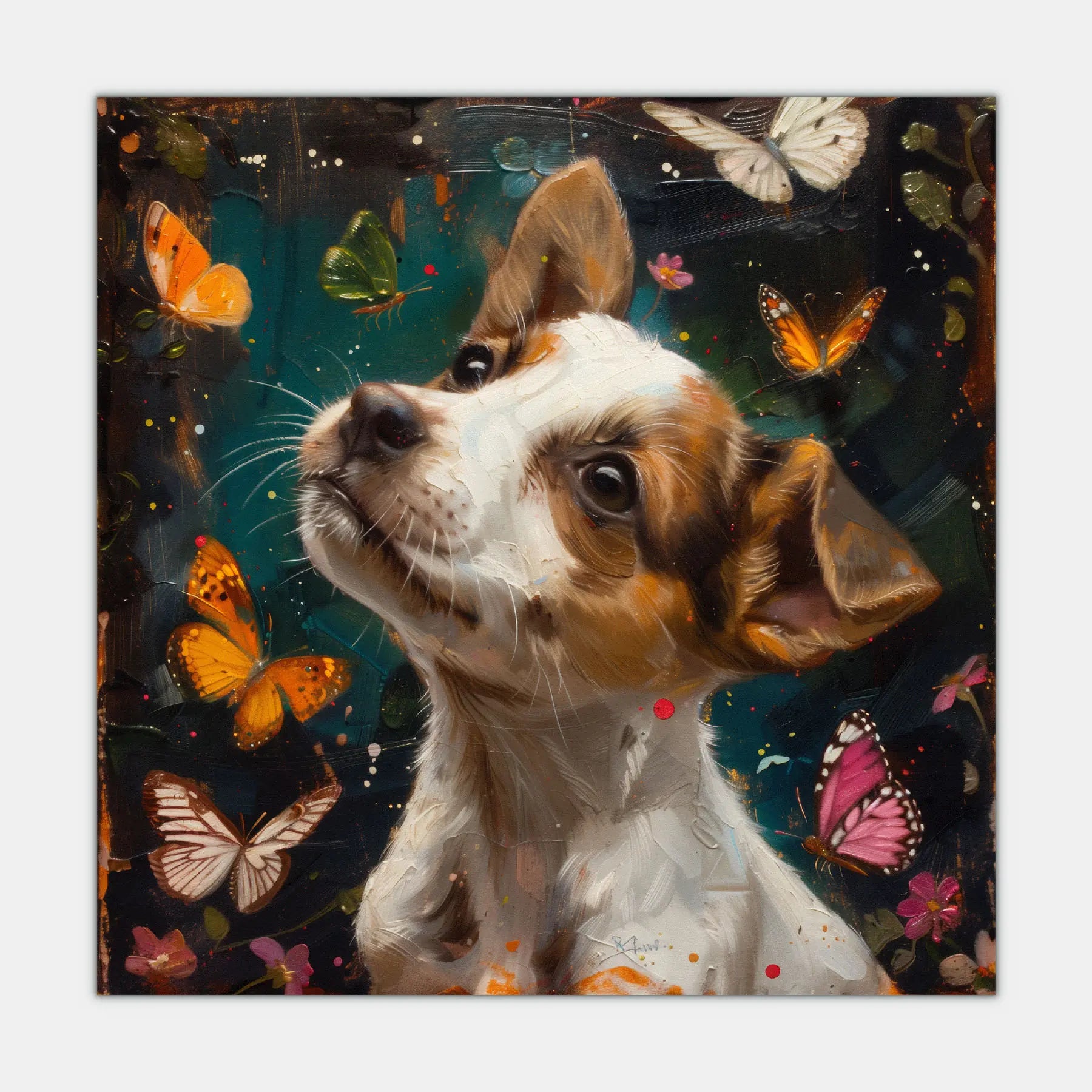 Jack Russell Terrier Puppy Art Print