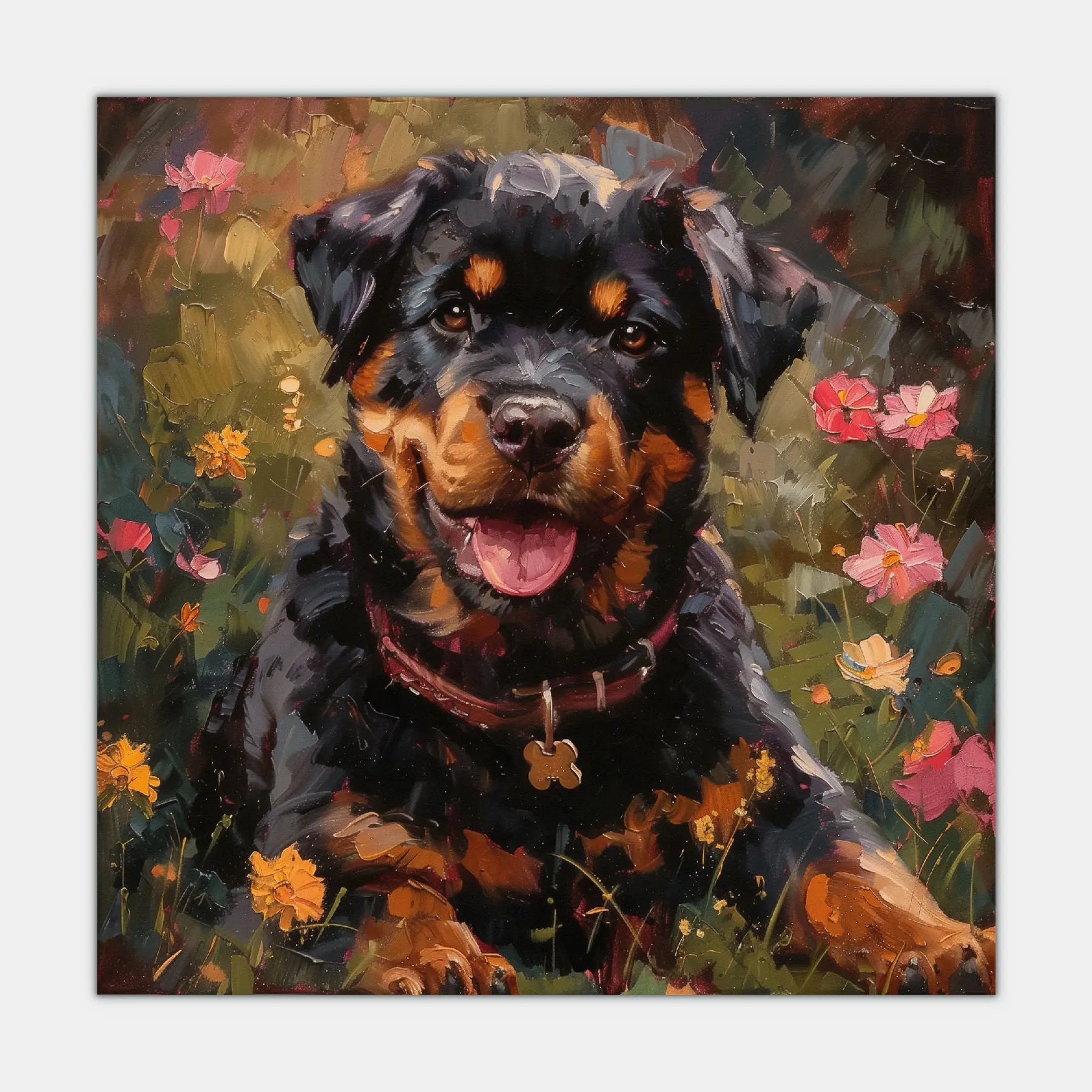 Rottweiler Puppy Art Print